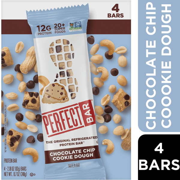 Perfect Bar Gluten-Free Chocolate Chip Cookie Dough Protein Bars, 4-2. ...