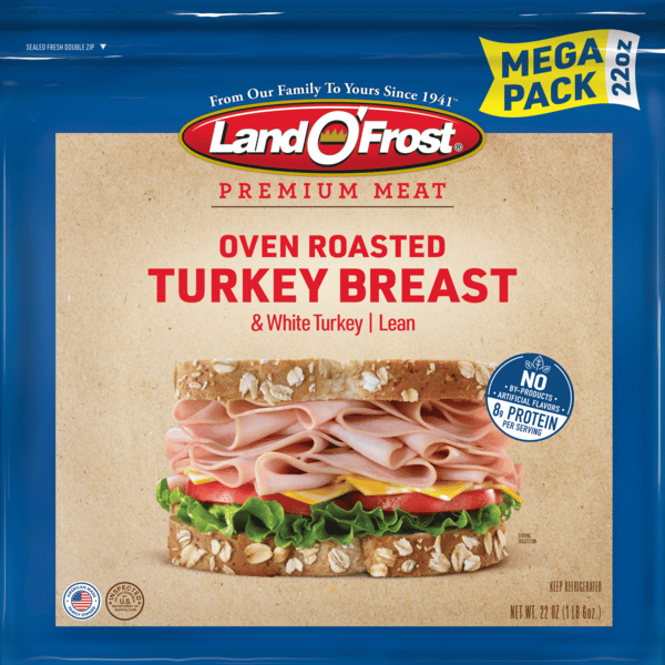 Land O'Frost Oven Roasted Lean Turkey Breast & White Turkey Mega Pack ...