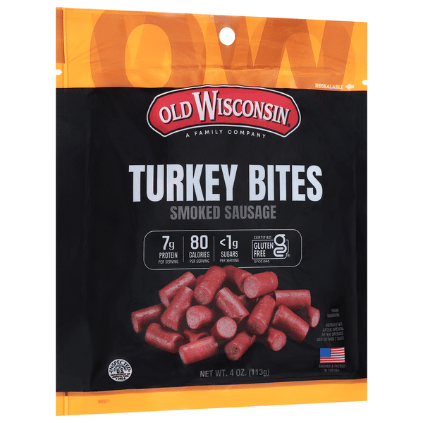Old Wisconsin Turkey Bites Turkey Sausage Snacks | Hy-Vee Aisles Online ...