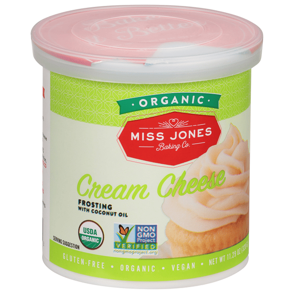Miss Jones Organic Cream Cheese Frosting | Hy-Vee Aisles Online Grocery ...