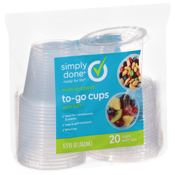 Simply Done To-Go Cups w/ Lids | Hy-Vee Aisles Online Grocery Shopping