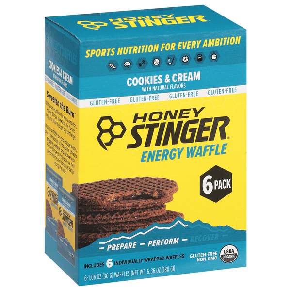 Honey Stinger Energy Waffle, Cookies & Cream, 6-1.06 oz | Hy-Vee Aisles ...