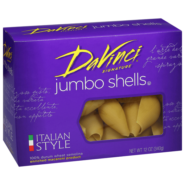 DaVinci Signature Italian Style Jumbo Shells 12 oz | Hy-Vee Aisles ...