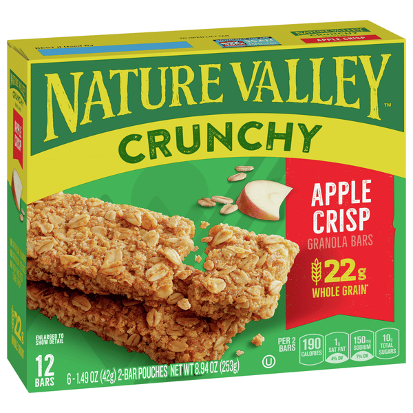 Nature Valley Crunchy Apple Crisp Granola Bars, 1.49 oz, 6 count | Hy ...