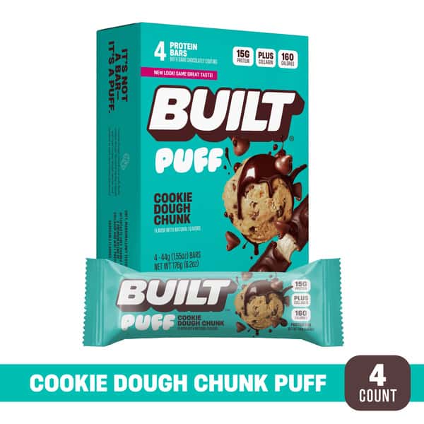 Built Cookie Dough Chunk Puff 4Ct | Hy-Vee Aisles Online Grocery Shopping