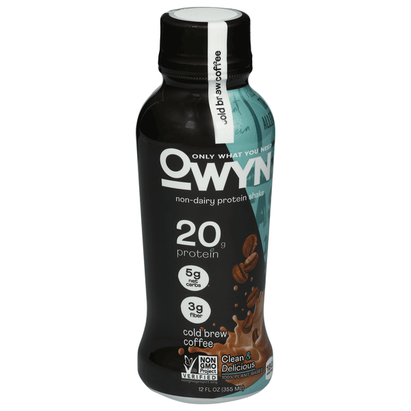 Owyn Protein Drink Plant-Based Cold Brew Coffee | Hy-Vee Aisles Online ...