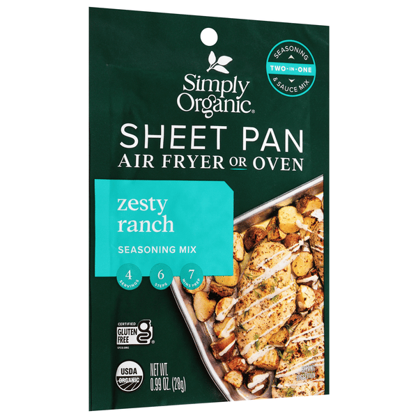 Simply Organic Sheet Pan Seasoning Mix, Zesty Ranch | Hy-Vee Aisles ...