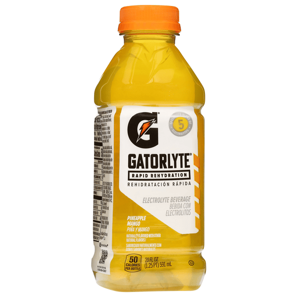 Gatorlyte Electrolyte Beverage, Rapid Rehydration, Pineapple Mango | Hy ...