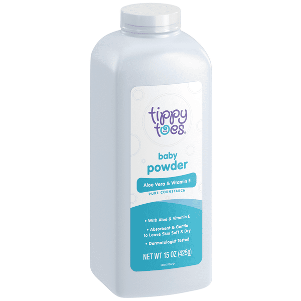 Tippy Toes Pure Cornstarch Baby Powder | Hy-Vee Aisles Online Grocery ...