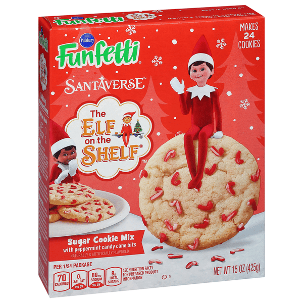 Pillsbury Funfetti The Elf on the Shelf Sugar Cookie Mix with ...