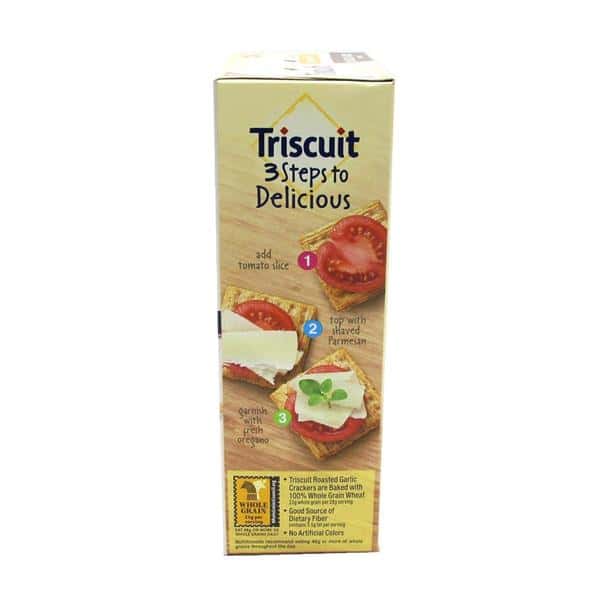 Triscuit Roasted Garlic Whole Grain Wheat Crackers | Hy-Vee Aisles ...