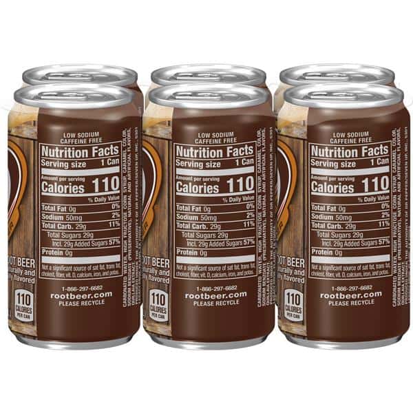 A&W Root Beer Soda Mini Cans 6 Pack | Hy-Vee Aisles Online Grocery Shopping