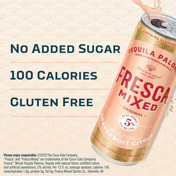Fresca Mixed Tequila Paloma Gluten-Free Canned Cocktail, 4 Pack | Hy ...