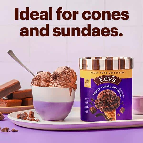 Edy’S/Dreyer’S Rocky Road Collection Triple Fudge Brownie Boulevard Ice ...