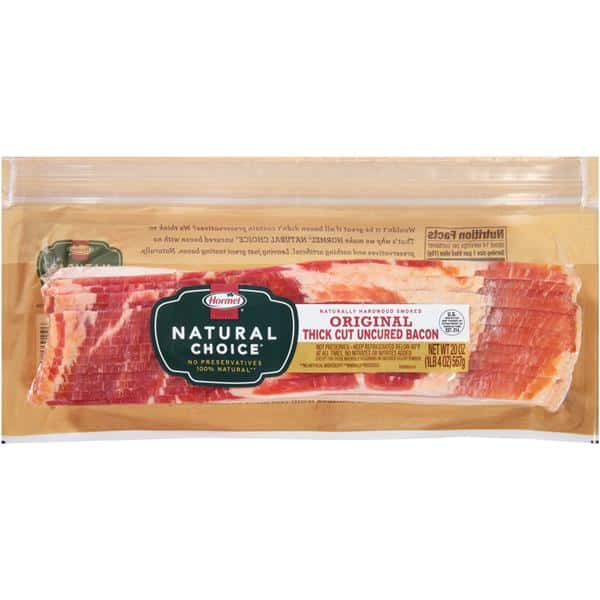 Hormel Natural ChoiceOriginal Thick Cut Uncured Bacon | Hy-Vee Aisles ...