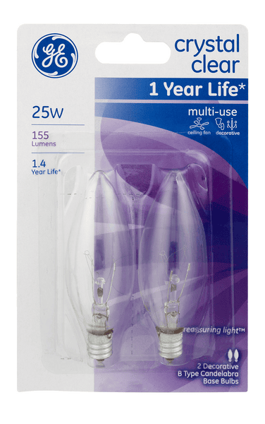 GE Crystal Clear Multi-Use 25W Blunt Tip Light Bulbs | Hy-Vee Aisles ...