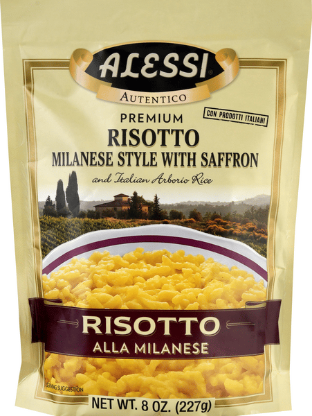 Alessi Premium Risotto Milanese Style with Saffron and Italian Arborio ...