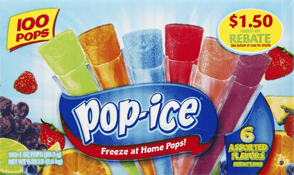 Pop-Ice Freeze at Home Pops 100 Count | Hy-Vee Aisles Online Grocery ...