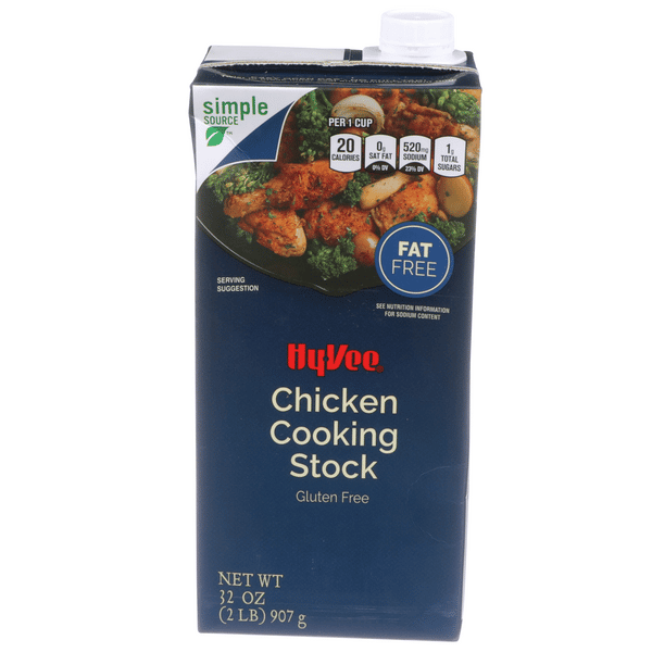 Hy-Vee Chicken Cooking Stock, Fat Free, Gluten Free | Hy-Vee Aisles ...