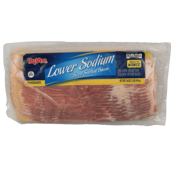 Hy-Vee Lower Sodium Sweet Smoked Bacon | Hy-Vee Aisles Online Grocery ...