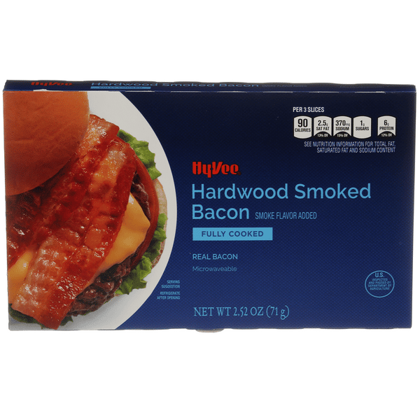 Hy-Vee Fully Cooked Hickory Smoked Bacon | Hy-Vee Aisles Online Grocery ...