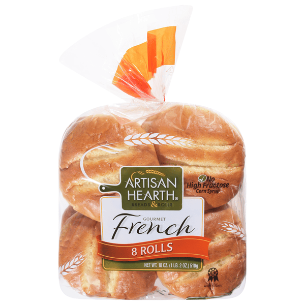 Artisan Hearth French Rolls 8ct Hy Vee Aisles Online Grocery Shopping