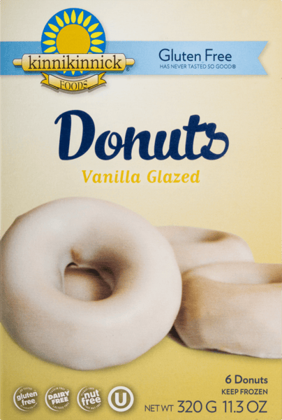 Kinnikinnick Gluten Free Vanilla Glazed Donuts 6Ct | Hy-Vee Aisles ...
