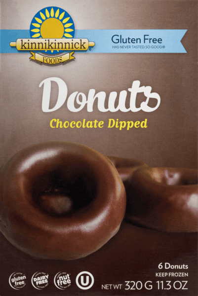 Kinnikinnick Gluten Free Chocolate Dipped Donuts 6Ct | Hy-Vee Aisles ...