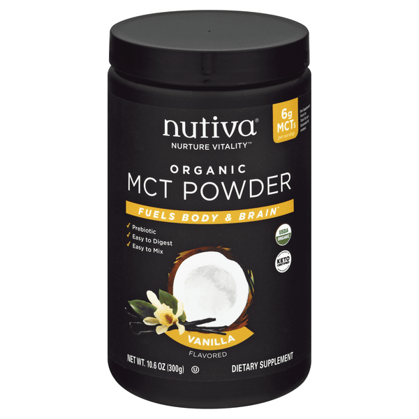 Nutiva Organic MCT Powder, Vanilla | Hy-Vee Aisles Online Grocery Shopping