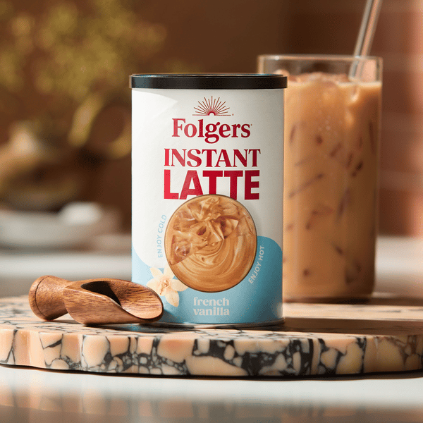 Folgers Instant Latte, French Vanilla | Hy-Vee Aisles Online Grocery ...