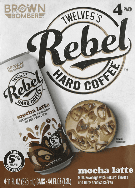 Rebel Hard Coffee Malt Beverage, Mocha Latte, 4Pk | Hy-Vee Aisles ...