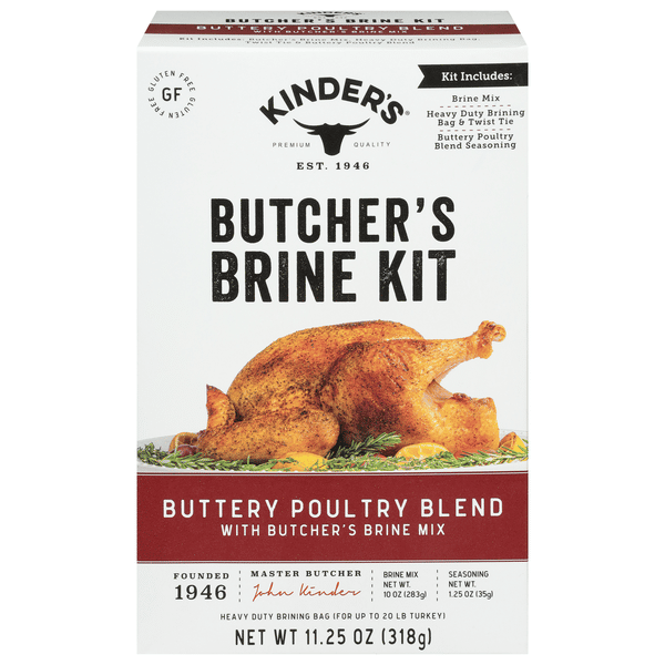 Kinder's Butcher's Brine Kit, Buttery Poultry Blend | Hy-Vee Aisles ...