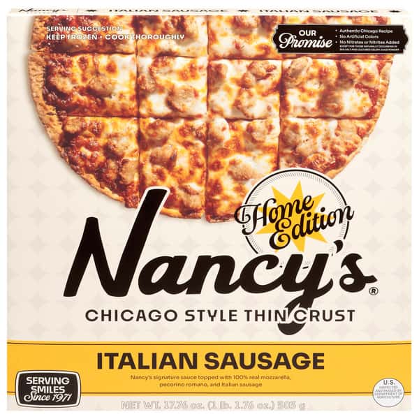 Nancy's Chicago Style Thin Crust, Italian Sausage Pizza | Hy-Vee Aisles ...