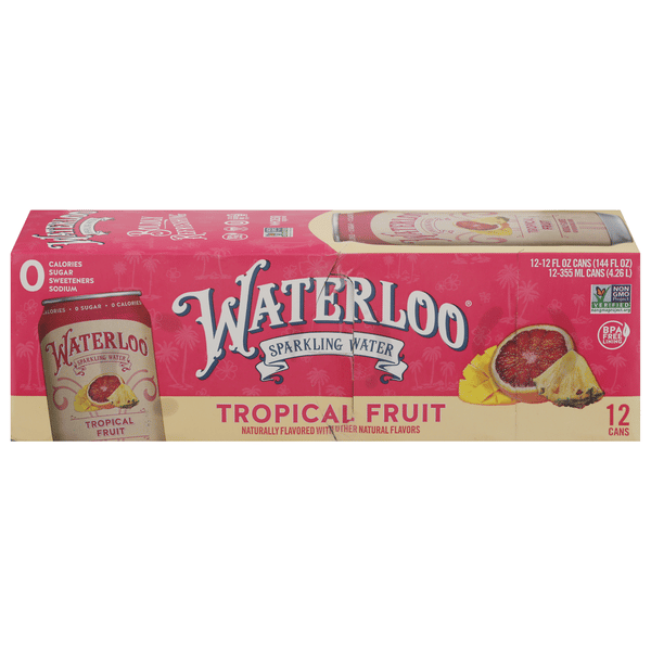 Waterloo Sparkling Water, Tropical Fruit 12pk | Hy-Vee Aisles Online ...