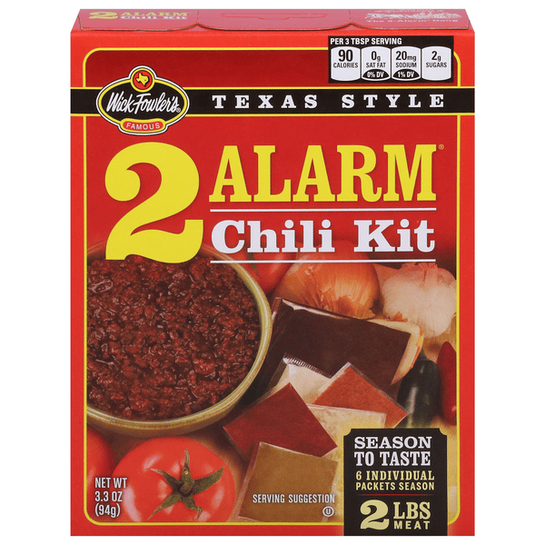 Wick Fowler's Famous Texas Style 2 Alarm Chili Kit | Hy-Vee Aisles ...
