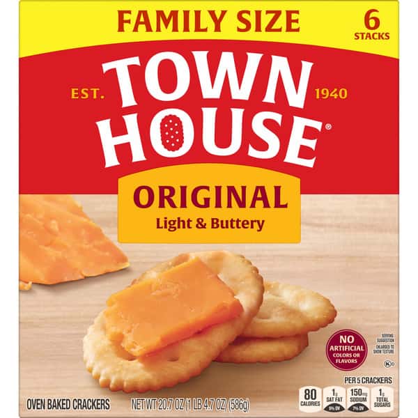 Town House Oven Baked Crackers Original | Hy-Vee Aisles Online Grocery ...
