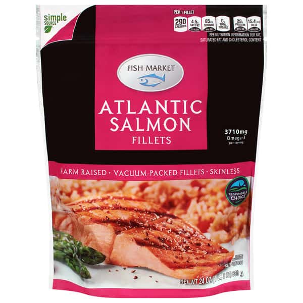 Fish Market Atlantic Salmon Fillets | Hy-Vee Aisles Online Grocery Shopping