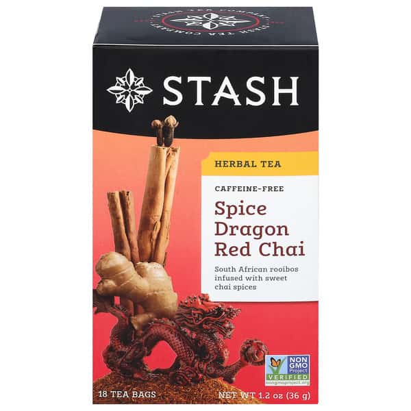 Stash Herbal Tea Caffeine Free Spice Dragon Red Chai 18 Count | Hy-Vee ...