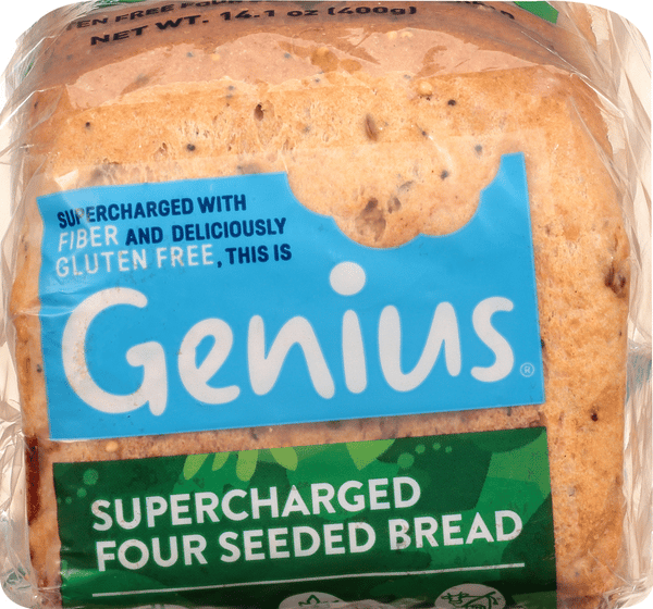 Genius Bread, Gluten Free, Supercharged Four Seeded, Sliced | Hy-Vee ...