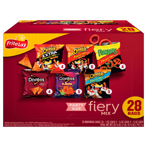 Frito Lay Fiery Mix, Party Size, 28Ct | Hy-Vee Aisles Online Grocery ...