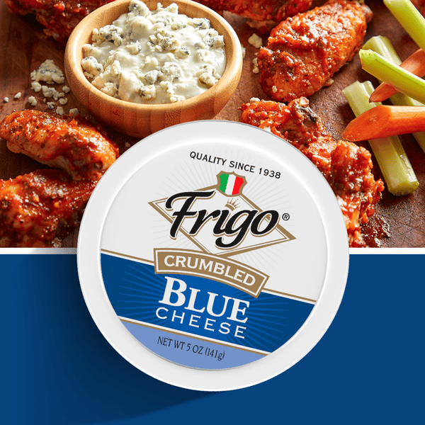 Frigo Crumbled Blue Cheese | Hy-Vee Aisles Online Grocery Shopping