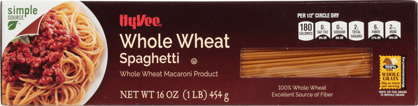 Hy-Vee 100% Whole Grain Whole Wheat Spaghetti | Hy-Vee Aisles Online ...