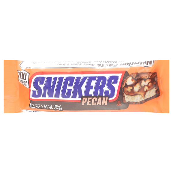 Snickers Pecan Milk Chocolate Candy, Single | Hy-Vee Aisles Online ...