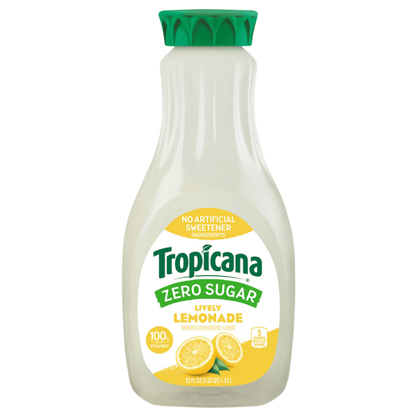 Tropicana Drink, Zero Sugar, Lively Lemonade | Hy-Vee Aisles Online ...