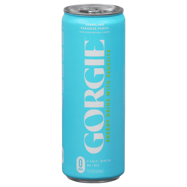 Gorgie Sparkling Tropical Punch Energy Drink 12 fl oz | Hy-Vee Aisles ...