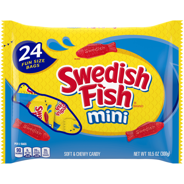 Swedish Fish Mini 24 Fun Size Bags | Hy-Vee Aisles Online Grocery Shopping