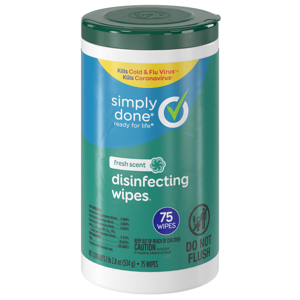 Simply Done Disinfecting Wipes | Hy-Vee Aisles Online Grocery Shopping