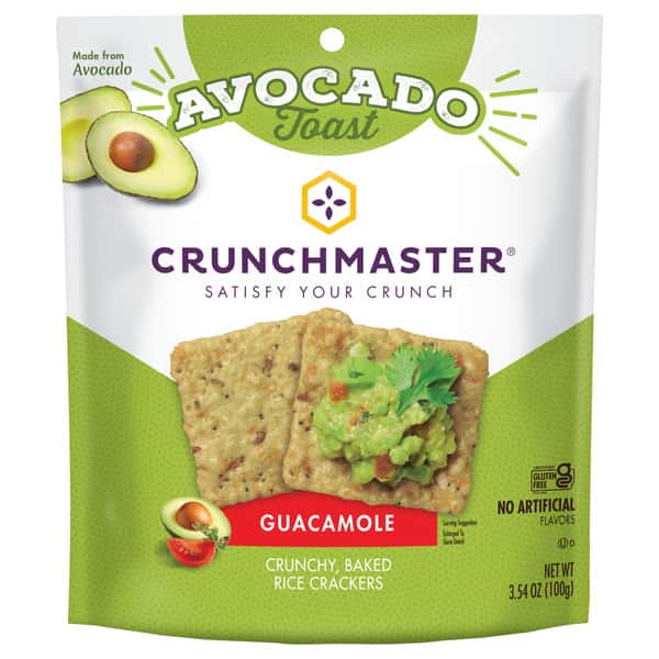Crunchmaster Avocado Toast Guacamole Baked Rice Crackers | Hy-Vee ...