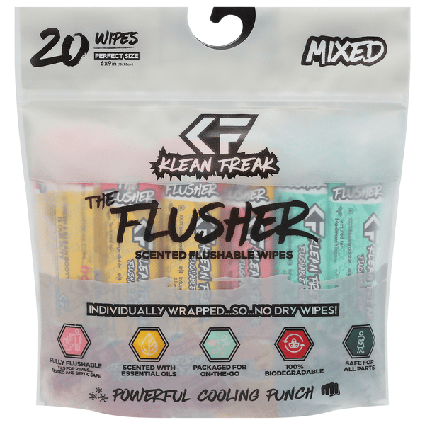 Klean Freak Flusher Scented Flushable Wipes, Mixed | Hy-Vee Aisles ...