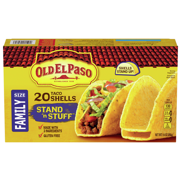 Old El Paso Sand n Stuff Taco Shells, Family Size 20Ct | Hy-Vee Aisles ...